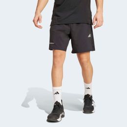 Shorts adidas Performance "TRAINING ESSENTIALS HOLIDAY PACK", Herren, Gr. M, L&auml;nge 7, schwarz (schwarz, innenbeinl&auml;nge ca. 18 cm), Obermaterial: 87% Polyester, 13% Elasthan, Hosen Shorts, f&uuml;r Fitness und Training, mit Metallic-Optik, schnelltrocknend