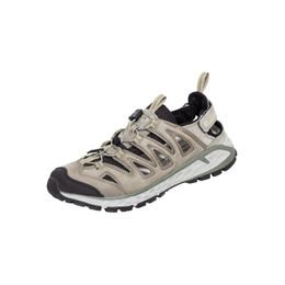 Outdoorschuh Meindl "Meindl Brindisi Comfort fit PW", Herren, Gr. 46, gr&uuml;n (schilf), Mesh, Nubukleder, unifarben, Basic, Schuhe Outdoorschuh, Comfort fit mehr Platz im Vorfu&szlig;bereich und festen Halt in der Ferse