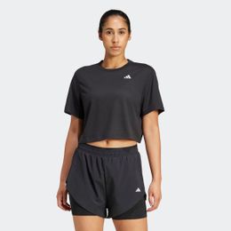 T-Shirt adidas Performance "TRAIN ESSENTIALS BOXY WORKOUT", Damen, Gr. XL, schwarz, Obermaterial: 70% Polyester, 30% Viskose, Rundhals, Shirts T-Shirt, lockere Passform, mit CLIMACOOL Technologie, schnell trocknend