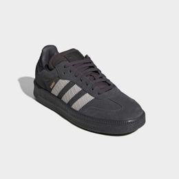 Sneaker adidas originals "SAMBA XLG", Damen, Gr. 45, utility schwarz, chalk pearl, utility schwarz, Leder, Synthetik, Schuhe Sneaker