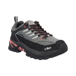 Wanderschuh CMP "RIGEL 2.0 LOW WMN TREKKING SHOES WP", Damen, Gr. 40, avocado, coral, Leder, Synthetik, Schuhe Wanderschuh