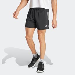 Laufshorts adidas Performance "OWN THE RUN", Herren, Gr. XL, L-Gr, schwarz (schwarz, innenbeinl&auml;nge ca. 23 cm), Obermaterial: 100% Polyester, clean, Hosen Laufshorts