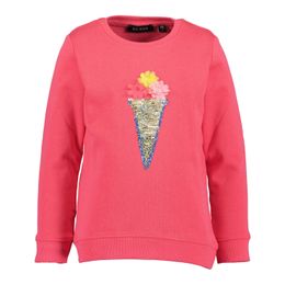 Sweater Blue Seven "Blue Seven Sweatshirt", M&auml;dchen, Gr. 134, 4240, pink, 100% Baumwolle, normal normal, Rundhals, gerader Abschluss, Sweatshirts Sweater