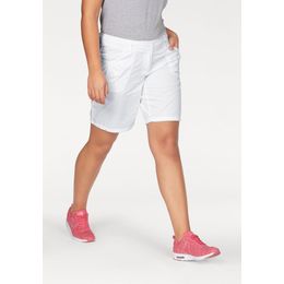 Bermudas Kangaroos, Damen, Gr. 46, N-Gr, wei&szlig;, Web, Obermaterial: 100% Baumwolle, unifarben, schmal kurz, Hosen Bermudas, krempelbar