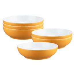 Schale Seltmann Weiden "Foodbowls Liberty Pure Colors &oslash; 25 cm 6er Set", orange (mango orange), L:25,4cm, Sch&uuml;sseln, Schale, Sp&uuml;lmaschinenfest, Mikrowellensicher, Ofenfest