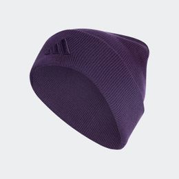 Baseball Cap adidas Performance "NEW LOGO BEANIE CUFF", Damen, aurora plum, aurora plum, Obermaterial: 100% Polyacryl, Caps Baseball Cap, Beanie