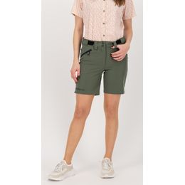 Bermudas DEPROC Active "KENORA V Full Stretch Short & kurze Hose", Damen, Gr. 40/42 (M), Normalgr&ouml;&szlig;en, olive, 92% Polyester; 8% Elasthan, Hosen Bermudas, auch in Gro&szlig;en Gr&ouml;&szlig;en erh&auml;ltlich