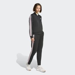 Trainingsanzug adidas Sportswear "DAYREADY", Damen, Gr. XXL, schwarz, clear pink, Obermaterial: 100% Polyester, Sportanz&uuml;ge Trainingsanzug, Topseller