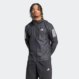 Laufjacke adidas Performance "OWN THE RUN", Herren, Gr. S, schwarz, Obermaterial: 100% Polyester, clean, normal, Jacken Laufjacke