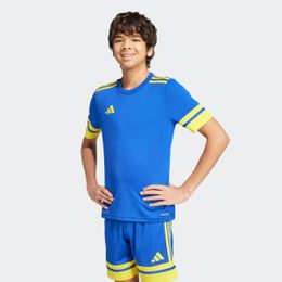 Fu&szlig;balltrikot adidas Performance "SQUADRA 25 KIDS TRIKOT", Kinder, Gr. 116, gelb (royal blau, team gelb), Obermaterial: 100% Polyester, Rundhals, Trikots Fu&szlig;balltrikot
