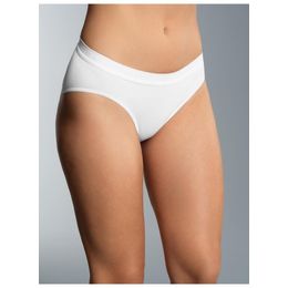 H&uuml;ftslip TRIGEMA "TRIGEMA H&uuml;ftslip im Doppelpack", Damen, Gr. S, 2 Stk., wei&szlig;, 100% Baumwolle (Bio-Baumwolle kbA), Unterhosen H&uuml;ftslip
