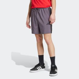 Shorts adidas Sportswear "ESSENTIALS 3-STREIFEN CHELSEA", Herren, Gr. M, N-Gr, grau strata, schwarz, normal, gr., Obermaterial: 100% Polyester, Hosen Shorts, mit 3-Streifen an den Seiten, f&uuml;r Laufen und Sportmode