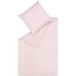 Bettw&auml;sche Esprit "Harp Stripe in Gr. 135x200, 155x220 oder 200x200 cm", rosa (rosa, pink, rose), B/L: 135cm x 200cm, 1 Stk., 1 Stk., Renforc&eacute;, B/L: 80cm x 80cm, 2 Stk., Renforc&eacute;, Obermaterial: 100% Baumwolle, Bettw&auml;sche, Bettw&auml;sche, Bettw&auml;sche aus Baumwolle, gestreifte Bettw&auml;sche mit Wendeoptik