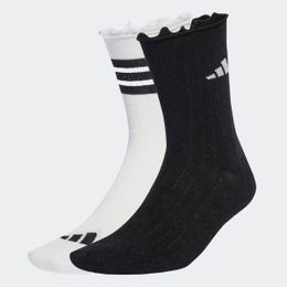 Funktionssocken adidas Performance "GLOW 2ER-PACK", Damen, Gr. S (37/39), wei&szlig; (wei&szlig;, schwarz, grau one), Obermaterial: 55% Baumwolle, 36% Polyester, 6% sonstige Fasern, 3% Modal, Socken Funktionssocken
