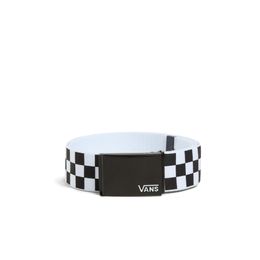 Flechtg&uuml;rtel Vans "DEPPSTER II WEB BELT", Jungen, schwarz-wei&szlig; (schwarz, wei&szlig;), Obermaterial: 100% Polyester, G&uuml;rtel Flechtg&uuml;rtel, f&uuml;r Kinder, sportlicher Stil, aus Polyester, leichte Qualit&auml;t