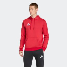 Kapuzensweatshirt adidas Performance "ENTRADA26 HOODIE", Herren, Gr. M, team power rot 2, wei&szlig;, Obermaterial: 70% Baumwolle, 30% Polyester, angesetztes B&uuml;ndchen, Sweatshirts Kapuzensweatshirt
