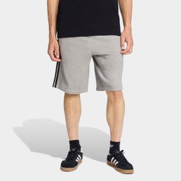 Shorts adidas originals "3-STREIFEN", Herren, Gr. XL, N-Gr, medium grau heather, normal, gr., Obermaterial: 100% Baumwolle, Hosen Shorts, sportlicher Stil, f&uuml;r Stra&szlig;e und Zuhause, aus weichem French Terry