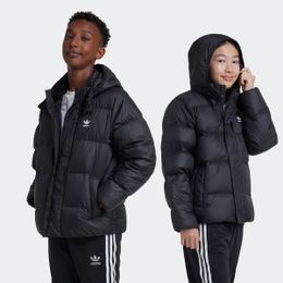 Steppjacke adidas originals "ADICOLOR KIDS", Damen, Gr. 122, schwarz, Obermaterial: 100% Polyamid. Wattierung: 100% Polyamid, Jacken Steppjacke