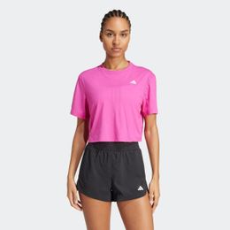 T-Shirt adidas Performance "TRAIN ESSENTIALS BOXY WORKOUT", Damen, Gr. XL, pink (semi lucid fuchsia), Obermaterial: 70% Polyester, 30% Viskose, Rundhals, Shirts T-Shirt, lockere Passform, mit CLIMACOOL Technologie, schnell trocknend