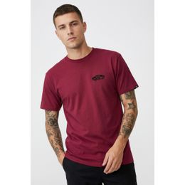 T-Shirt Vans "DOUBLE STANDARD SS TEE", Herren, Gr. XL, crimson haze, Obermaterial: 100% Baumwolle, normal, Rundhals, Shirts T-Shirt, sportlicher Stil, ohne Verschluss, Rundhalsausschnitt