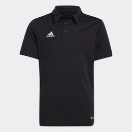 Poloshirt adidas Performance "ENTRADA 22", Damen, Gr. 116, schwarz, Obermaterial: 100% Polyester, bestickt, Shirts Poloshirt