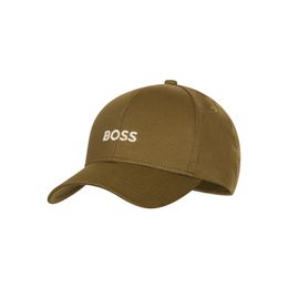 Baseball Cap BOSS "Zed", Damen, gr&uuml;n (dunkelgr&uuml;n 302), Twill, Baumwolle, unifarben, Caps Baseball Cap, mit Logostickerei, Unisex