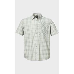 Sch&ouml;ffel Outdoorhemd SCH&Ouml;FFEL "Shirt Style Frolya MEN", Herren, Gr. 50, Normalgr&ouml;&szlig;en, 9000, grau, Oberstoff: 81% Polyester, 14% Nylon, 5% Elasthan, V-Ausschnitt, Hemden Outdoorhemd