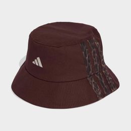 Beanie adidas Performance "SPORTSWEAR CLASSIC GRAPHIC BUCKET HAT", Damen, shadow braun, earth strata, Obermaterial: 100% Baumwolle, M&uuml;tzen Beanie
