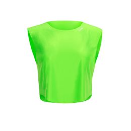 Crop-Top WINSHAPE "AET115", Damen, Gr. XS, gr&uuml;n (neon gr&uuml;n), 80% Polyester, 20% Elasthan, Rundhals, Tops Crop-Top, Cropped Functional Light