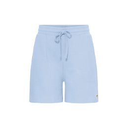 Shorts oxmo "Shorts OXPims", Damen, Gr. M, N-Gr, blau (vista blau), Obermaterial: 57% Baumwolle CO. 43% Polyester PES., Hosen Shorts