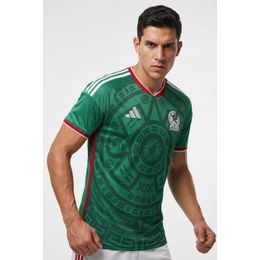 Fu&szlig;balltrikot adidas Performance "Mexiko 26 Heimtrikot", Herren, Gr. L, bold gr&uuml;n, Obermaterial: 100% Polyester, Rundhals, Trikots Fu&szlig;balltrikot, WM Trikot Mexico