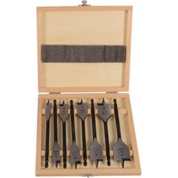 Projahn Flachholzbohrer-Set, 8-teilig, Form E 6,35 mm 1/4" 6-kant, L&auml;nge 152 mm, &Oslash; 12-32 mm