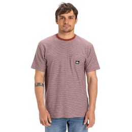 T-Shirt Quiksilver "Kentin", Herren, Gr. S, blau (coronetblaukentinstripes), Obermaterial: 100% Walkfrottier;, Shirts T-Shirt