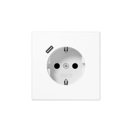 Jung SCHUKO Steckdose mit USB Typ C LS1520-18CWW)
