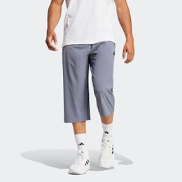 Sporthose adidas Performance "TRAIN ESSENTIALS WOVEN 3/4", Herren, Gr. XL, N-Gr, onix, normal, gr., Obermaterial: 87% Polyester, 13% Elasthan, 3/4-L&auml;nge, Hosen Sporthose