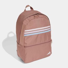 Rucksack adidas Performance "CLASSIC BACK TO SCHOOL STRIPES", rosa (warm clay, wei&szlig;), Rucks&auml;cke, Damen, Obermaterial: 100% Polyester, Rucksack