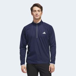 Sweatshirt adidas Performance "ULTIMATE365 DURABLE WATER REPELLENT WIND QUARTER-ZIP", Herren, Gr. L, collegiate navy, wei&szlig;, Obermaterial: 100% Polyester, angesetztes B&uuml;ndchen, Sweatshirts Sweatshirt