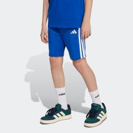 Shorts adidas Sportswear "ESSENTIALS KIDS", Damen, Gr. 152, N-Gr, blau (royal blau, wei&szlig;,), Obermaterial: 100% Baumwolle, Hosen Shorts, sportlicher Stil, f&uuml;r Kinder, aus Baumwolle, atmungsaktiv