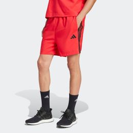Shorts adidas Sportswear "ESSENTIALS 3-STREIFEN CHELSEA", Herren, Gr. S, N-Gr, rot (pure ruby, schwarz, normal, gr.), Obermaterial: 100% Polyester, Hosen Shorts, mit 3-Streifen an den Seiten, f&uuml;r Laufen und Sportmode