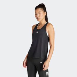 Tanktop adidas Performance "TRAIN ESSENTIALS MINIMAL BRANDING RACERBACK", Damen, Gr. XS, schwarz, Obermaterial: 70% Polyester, 30% Viskose, Rundhals, Tops Tanktop