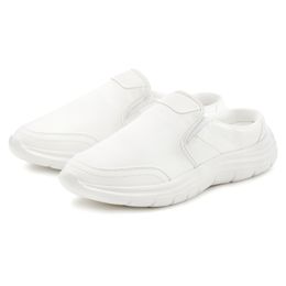 Sabot John Devin "Clog, Pantolette, Schlappen, Slipper, Slip-On-Sneaker", Damen, Gr. 47, wei&szlig;, Obermaterial: 80% Lederimitat, 20% Textilmaterial. Decksohle: 100% Textilmaterial. Futter: 100% Textilmaterial. Laufsohle: 100% Synthetik, unifarben, Basic, Schuhe Sabot, mit leichter Sohle, Unisex VEGAN