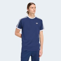 T-Shirt adidas originals "3-STREIFEN", Herren, Gr. M, night indigo, Obermaterial: 100% Baumwolle, Rundhals, Shirts T-Shirt