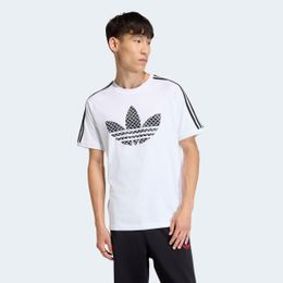 T-Shirt adidas originals "MONOGRAM INFILL 3S", Herren, Gr. S, wei&szlig;, Obermaterial: 100% Baumwolle, Rundhals, Shirts T-Shirt