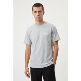 T-Shirt Vans "DOUBLE STANDARD SS TEE", Herren, Gr. M, athletic hea, Obermaterial: 90% Baumwolle, 10% Polyester, normal, Rundhals, Shirts T-Shirt, sportlicher Stil, ohne Verschluss, Rundhalsausschnitt