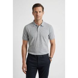 Poloshirt OLYMP "Casual", Herren, Gr. L, grau (hellgrau), Piqu&eacute;, Obermaterial: 100% Baumwolle, Shirts Poloshirt, Topseller