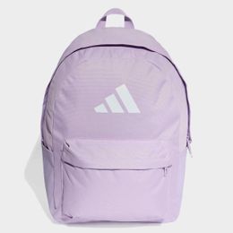 Rucksack adidas Performance "CLASSIC 3-STREIFEN LOGO", powder plum, wei&szlig;, Rucks&auml;cke, Damen, Obermaterial: 100% Polyester, Rucksack