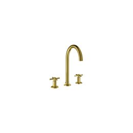 Grohe Waschtisch-3-Loch-Armatur Atrio 1/2", L, m Kreuzgr., C sunrise geb&uuml;rstet (20643GN0)
