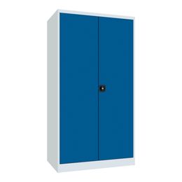 Pavoy Schwerlastschrank, 3 Fachb&ouml;den a 120 kg, 3 Schubladen a 175 mm, Ral 7035/5010 (36362-104-002-735510)