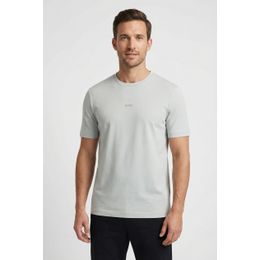 T-Shirt BOSS Orange "TChup", Herren, Gr. S, silber043, Single Jersey, Obermaterial: 96% Baumwolle, 4% Elasthan, unifarben, relaxed fit h&uuml;ftlang, Rundhals, eingesetzt normaler Saum, Shirts T-Shirt, mit Rundhalsausschnitt