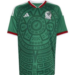 Adidas WM 2026 Mexiko Heim Teamtrikot Kinder - Gr&ouml;&szlig;e 164 - gr&uuml;n